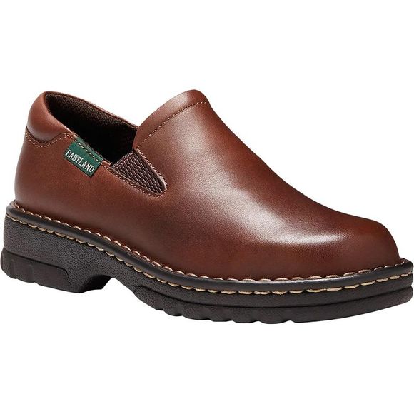 Eastland | Shoes | Eastland Womens Newport Brown Leather Slip On Flats ...